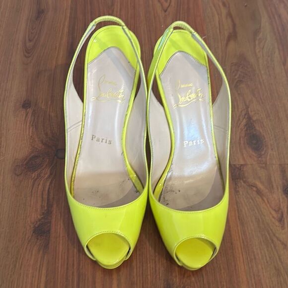Christian Louboutin | Shoes | Christian Louboutin Yellow Patent ...